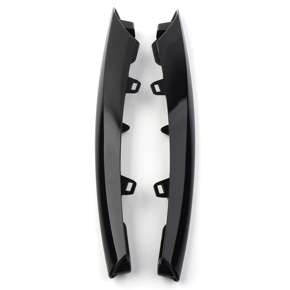 1pair Car Front Side Grille Gloss Black Lower Bump... – Grandado