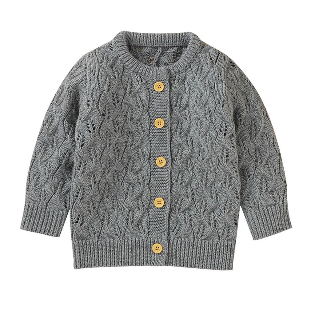Pull tricoté à simple boutonnage pour -né, solide,... – Grandado