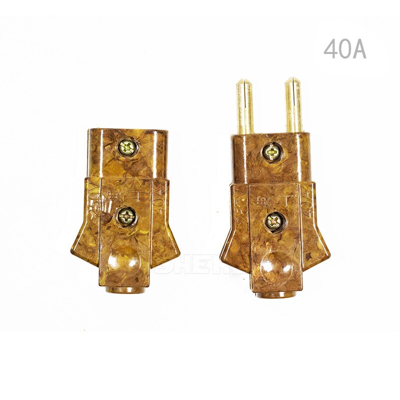 40A Pair Bakelite Plug Female-Male Connector Stage... – Grandado
