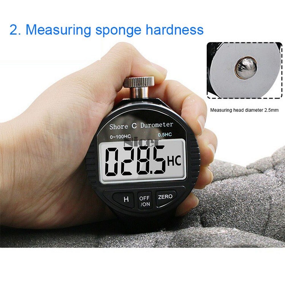 Digitale Shore Härte Tester Durometer Shore A/C/D ... – Vicedeal