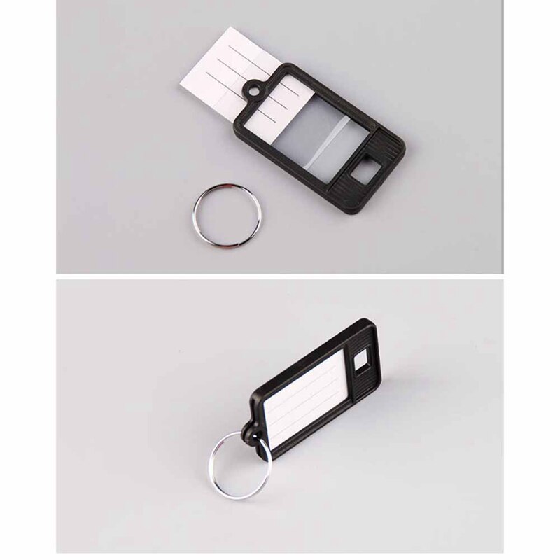 100 Pieces Tough Plastic Key Tags Oval Shaped Labe... – Vicedeal