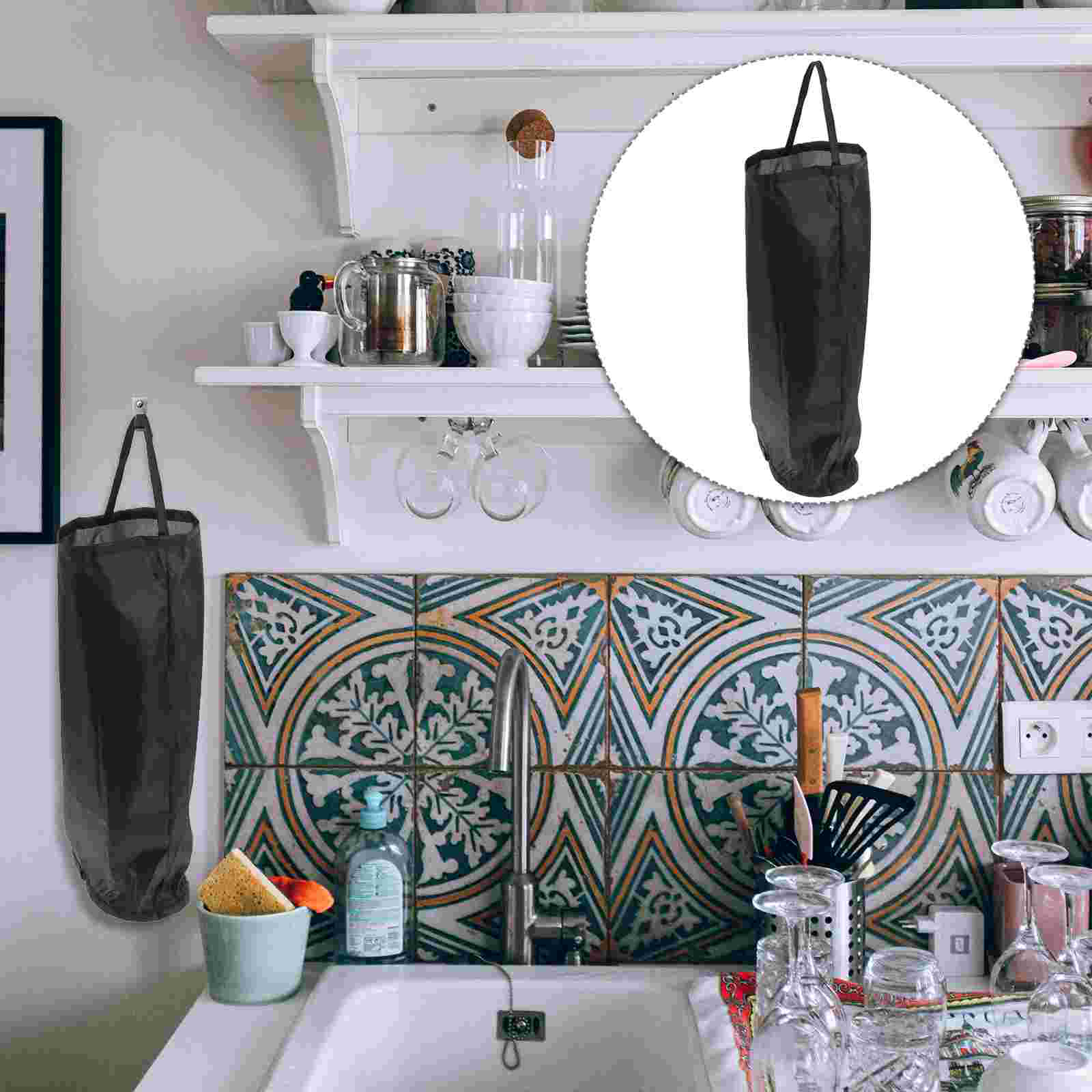 Kitchen Wall Mount Grocery Bag Dispenser Plastic B... – Grandado