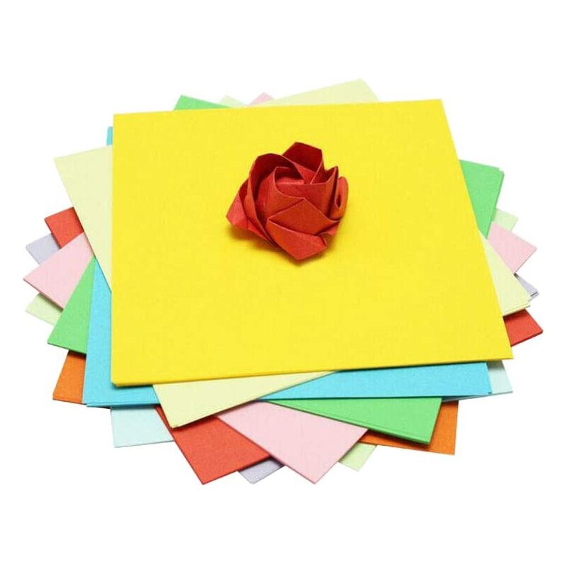 100 Sheets Origami Paper Double Sided Color Square... – Grandado