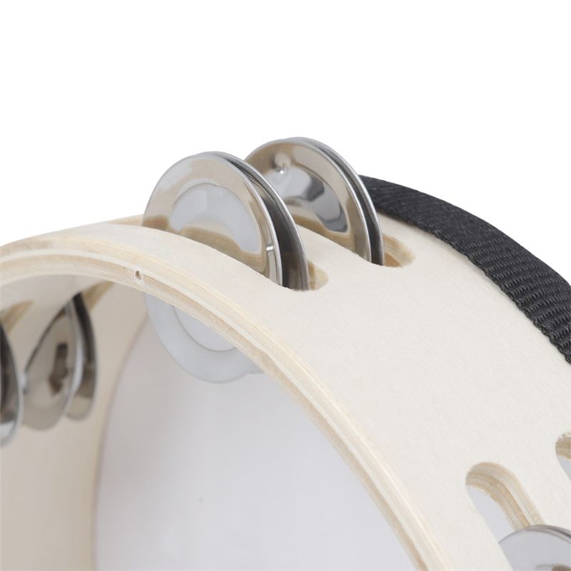 Tambourine 8\" Dove Bible Double Row Jingle Percus... – Grandado