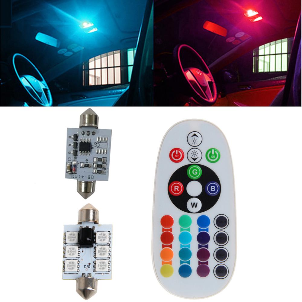 1 Paar 42Mm Dc 12V 5050 6 Led Rgb Led Kaart Dome A... – Grandado