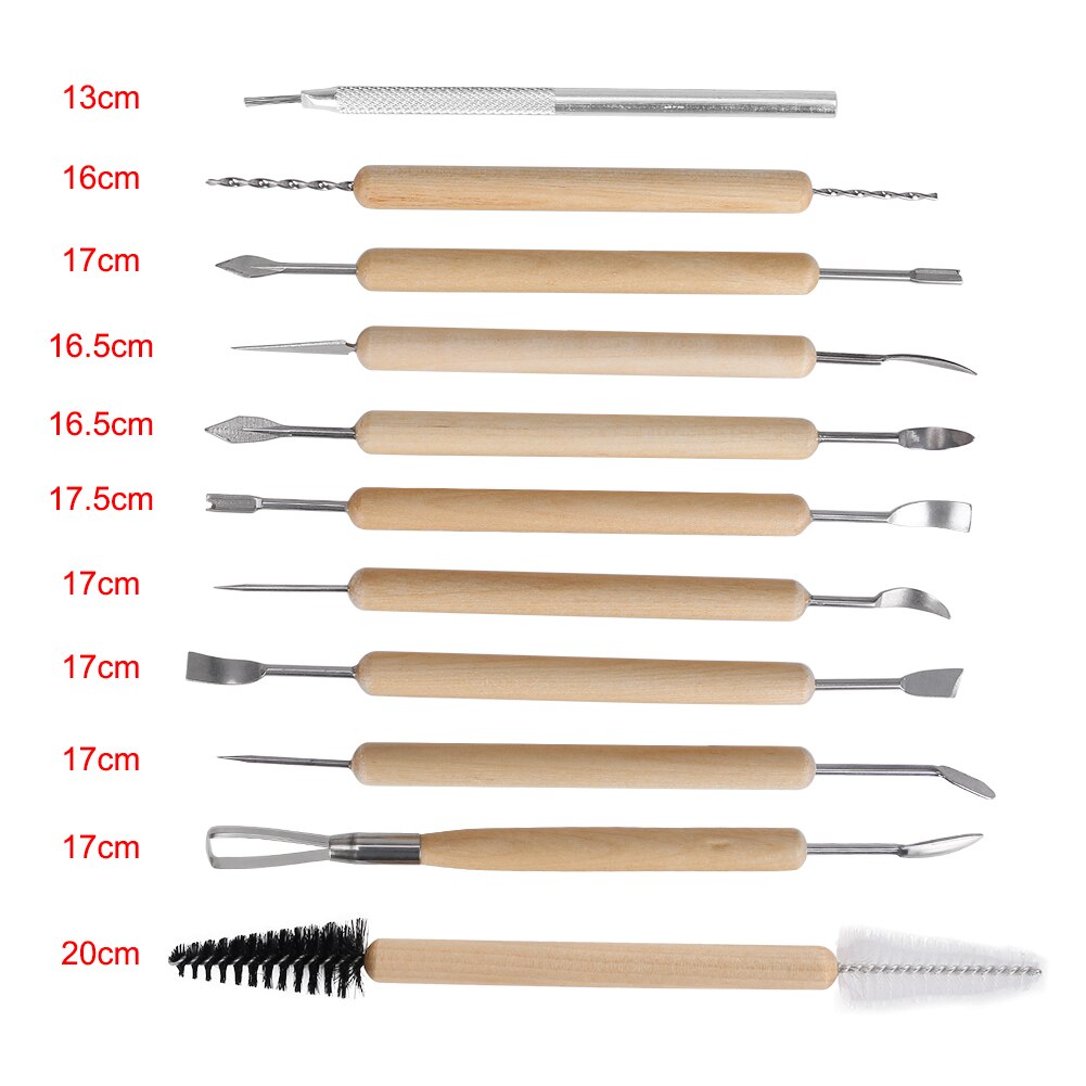11Pcs Wooden Handle Sculpting Tools Arts Crafts Mo... – Grandado