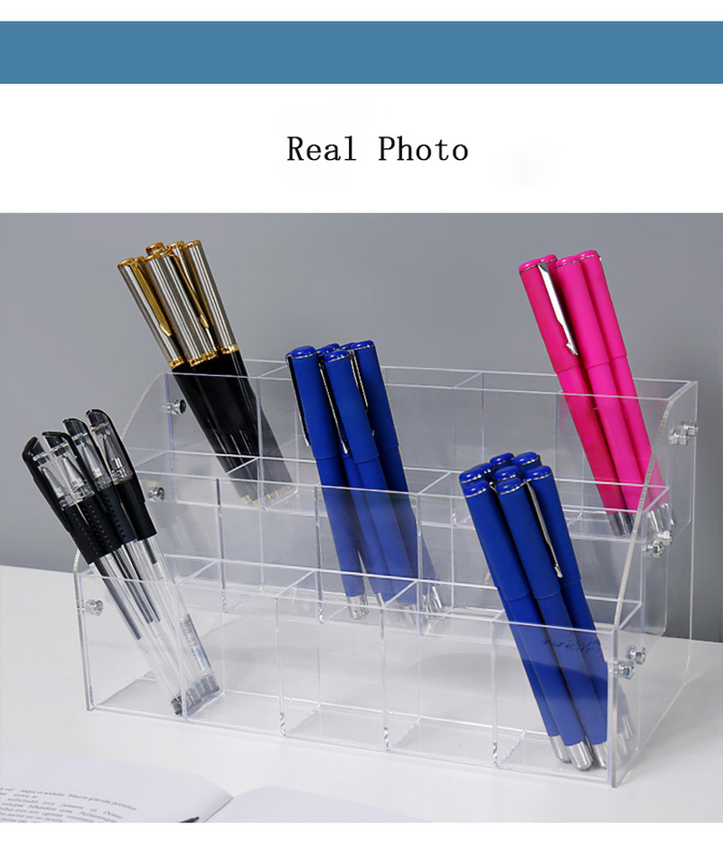 Pen Storage Case Holder Pencil Rack Table Stand Or... – Grandado