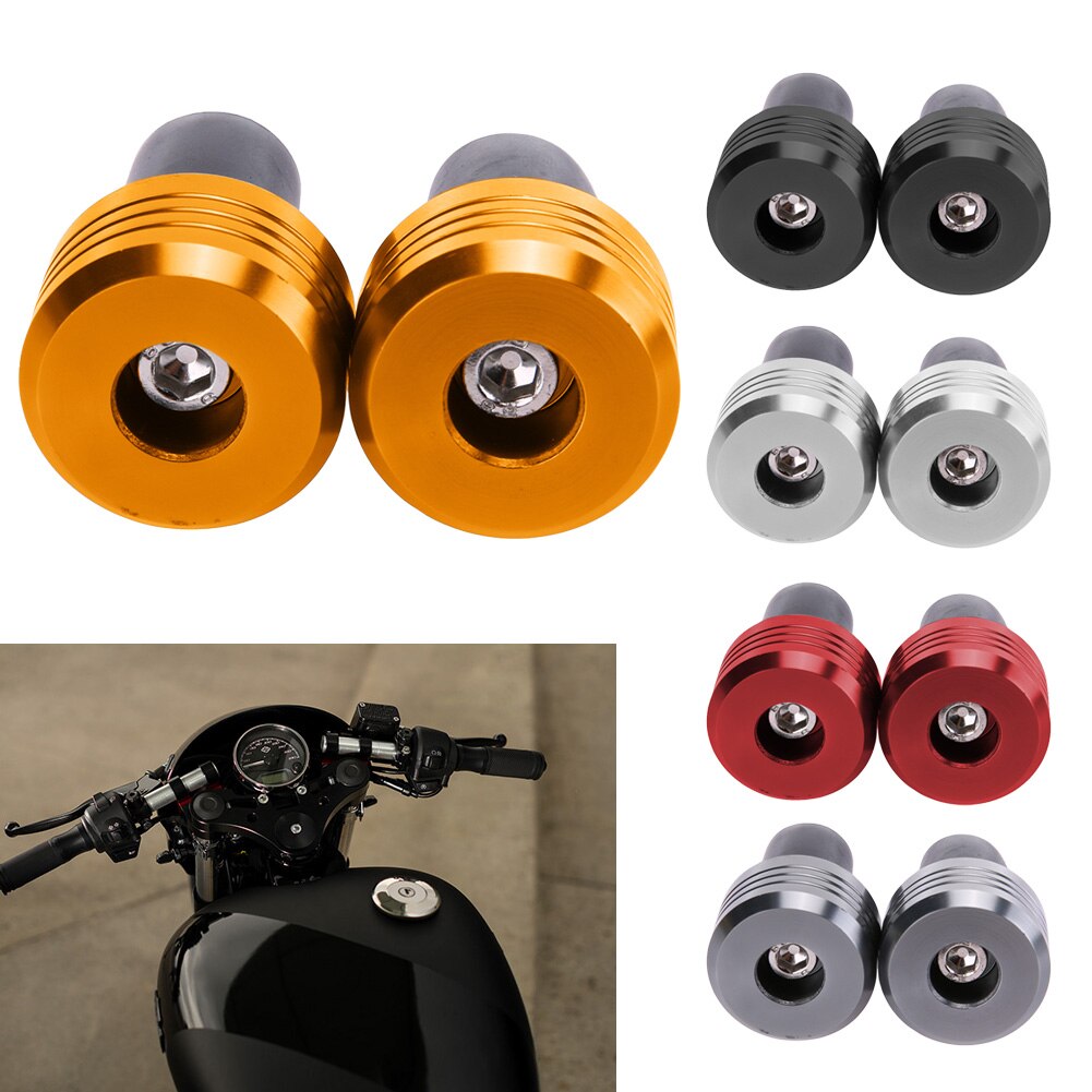 7/8 "Motorcycle Stuur Grip End Caps Aluminium Stek... – Vicedeal