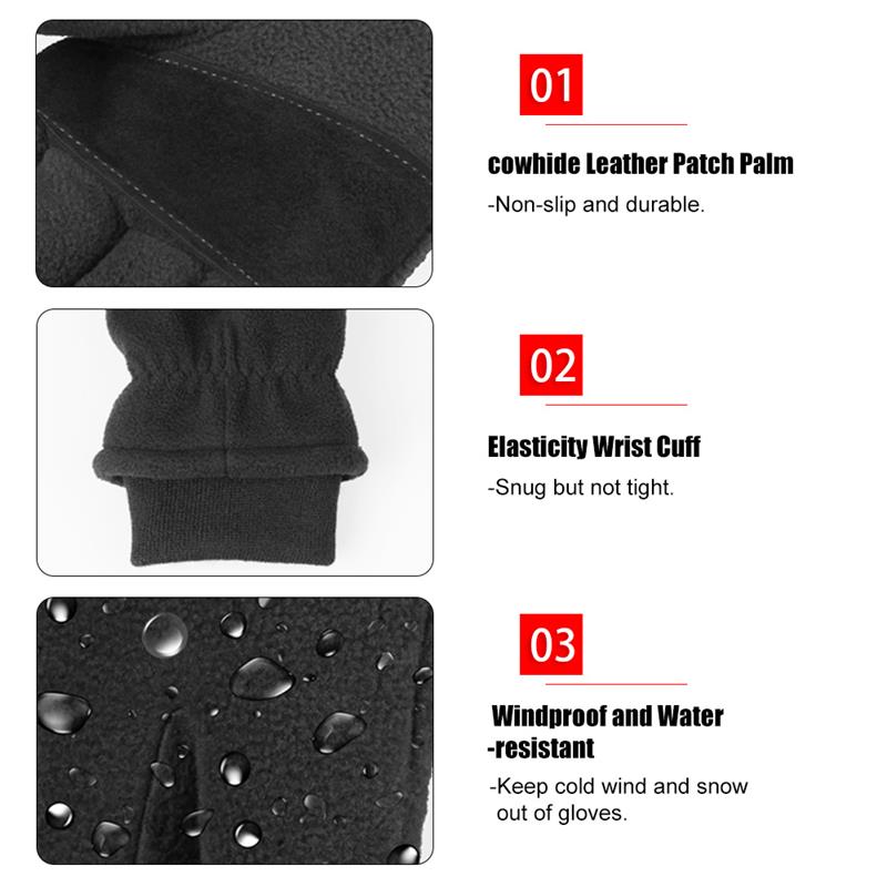 OZERO Winter Gloves -30°F Cold Proof Thermal Glove... – Grandado