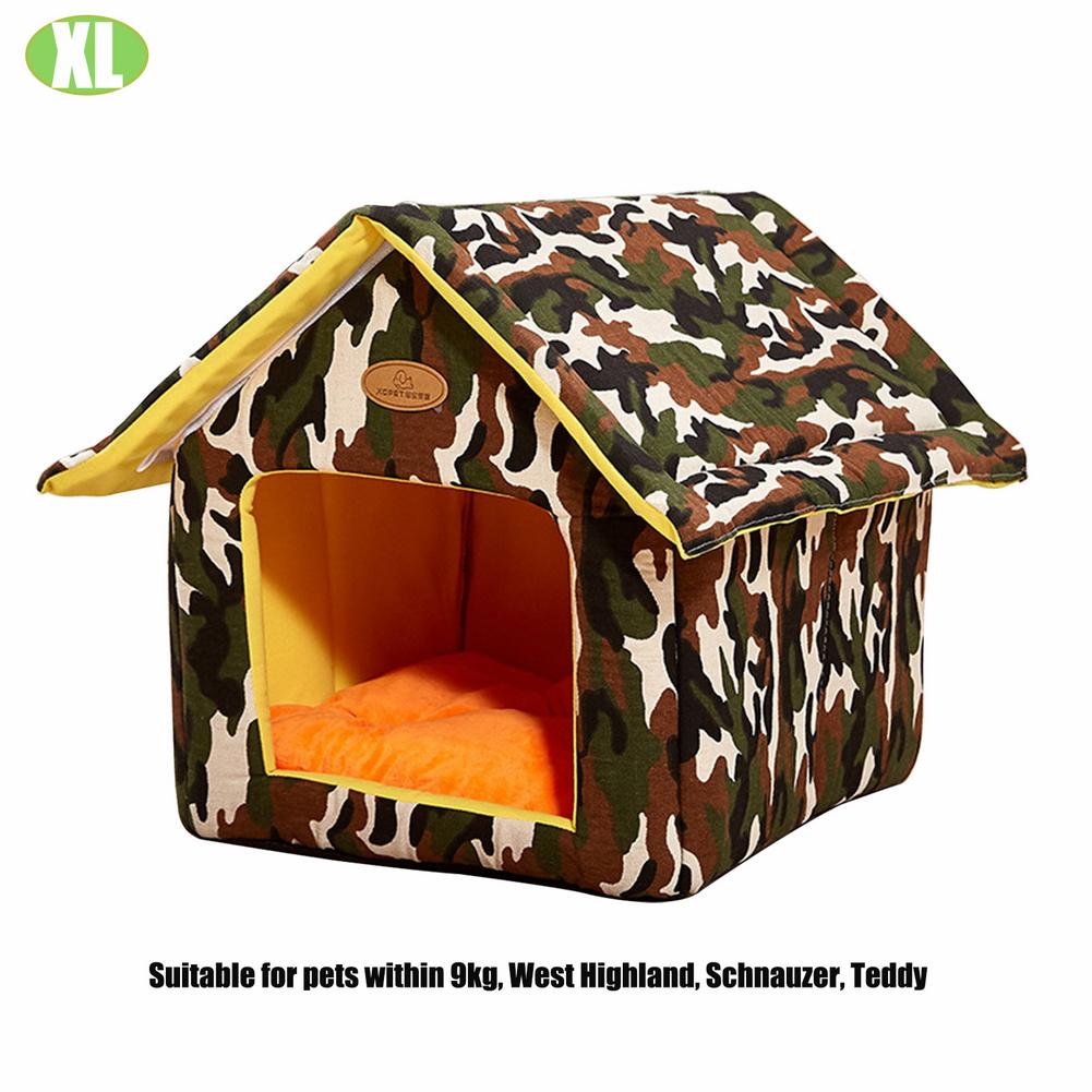 Cat Puppy Portable Pet Dog House Cozy House Semi-c... – Grandado