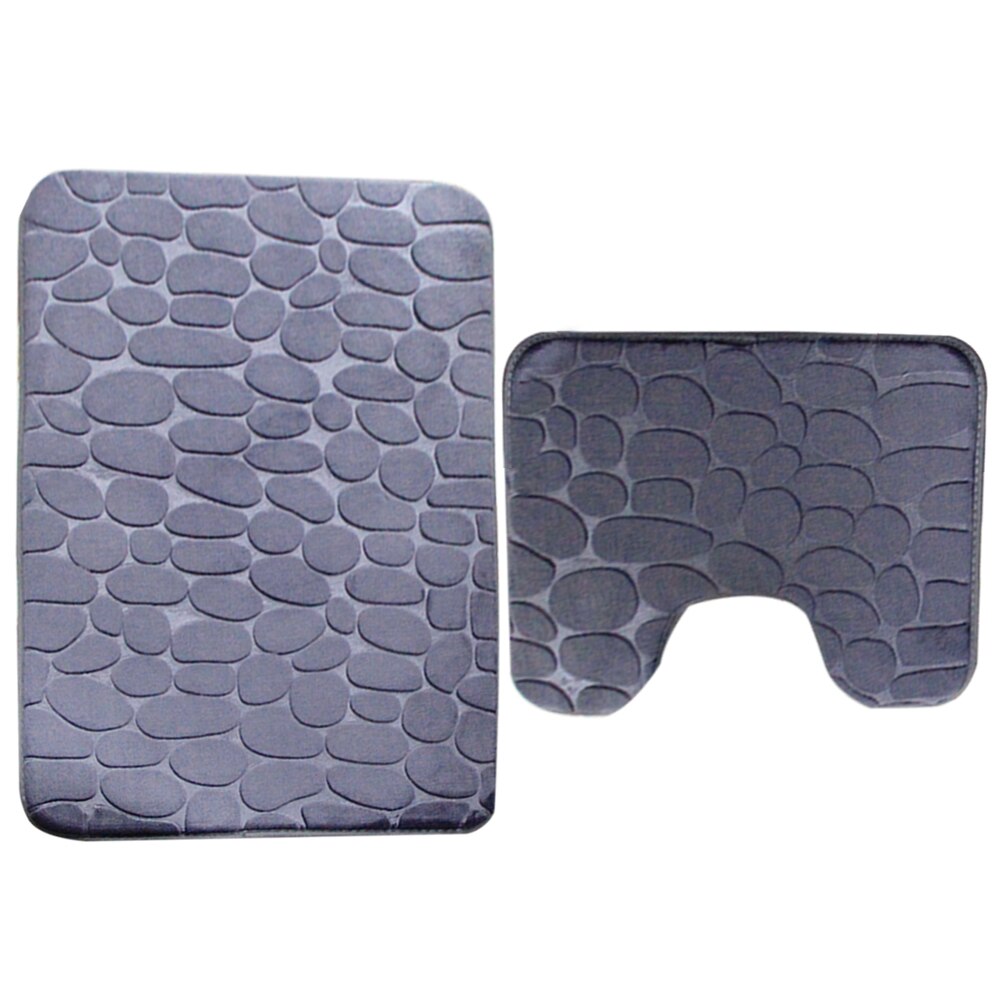 2pcs Flannel Toilet Lid Bath Rugs Soft Floor Home ... – Grandado