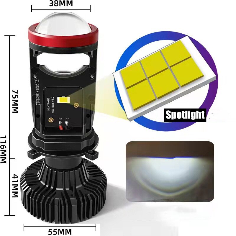 Y8 H4 Led Koplampen Auto H4 Led Lights Mini Projec... – LovingPrices