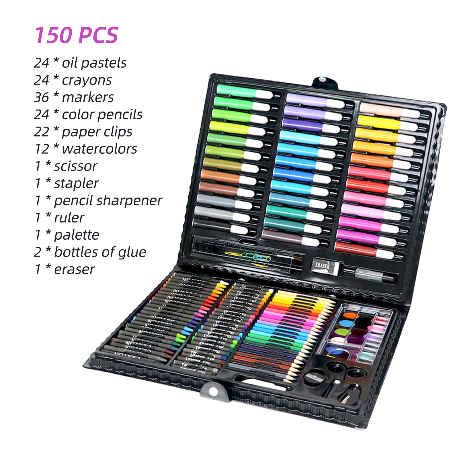 86/150/168pcs Art Drawing Set Color Pen Students S... – Grandado