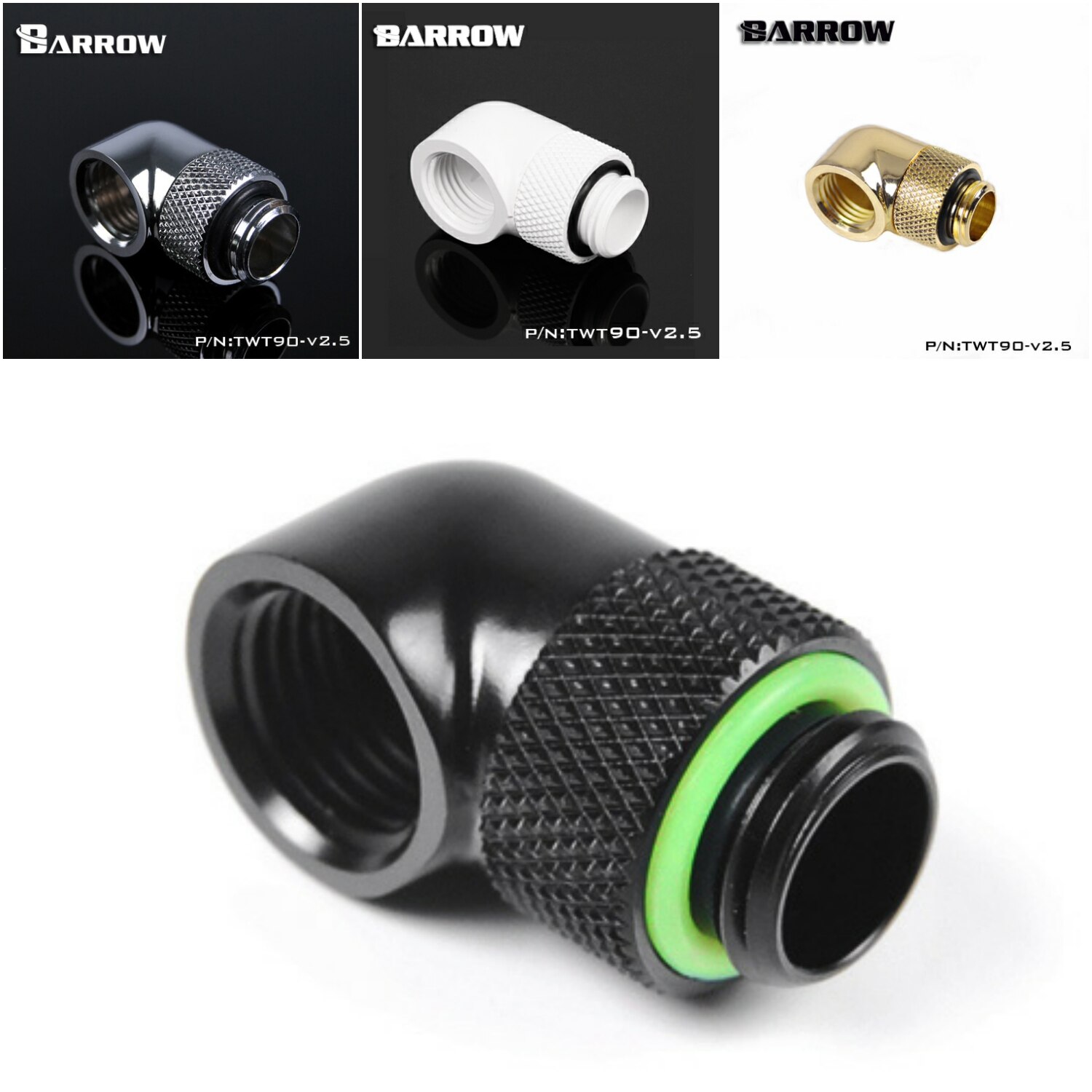 Barrow G1/4" 90 Degree Elbow Rotation Connector Fi... – Vicedeal