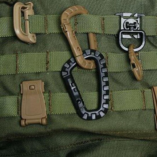 1pcs D Shape Plastic Snap Clip Carabiner Mountaine... – Grandado