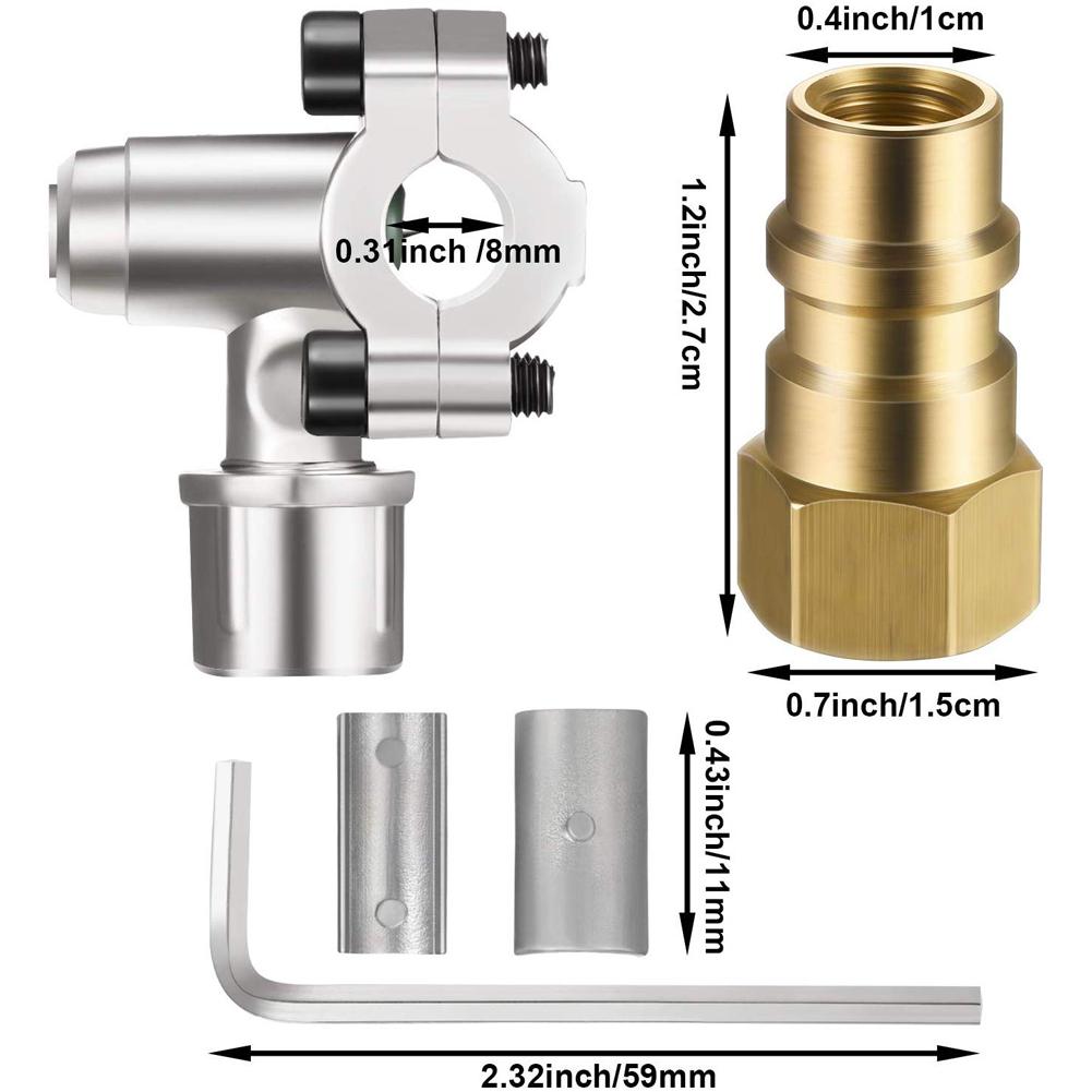 3 Stks/set R134a Inflatie Slang Met Manometer BPV3... – Grandado