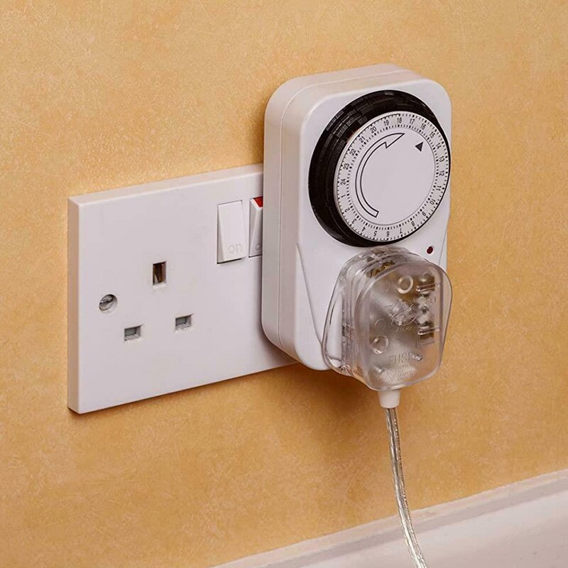 24 Hour Mains Plug In Timer Switch Time Clock Sock... – Grandado