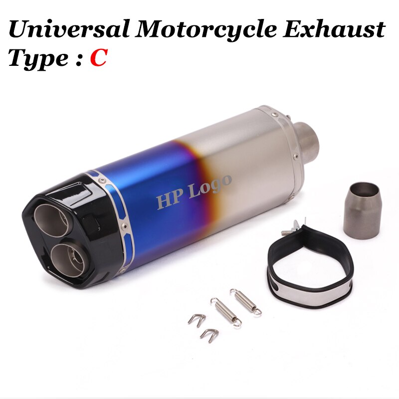 51mm Universal Motorcycle Double Hole Exhaust Esca... – Grandado