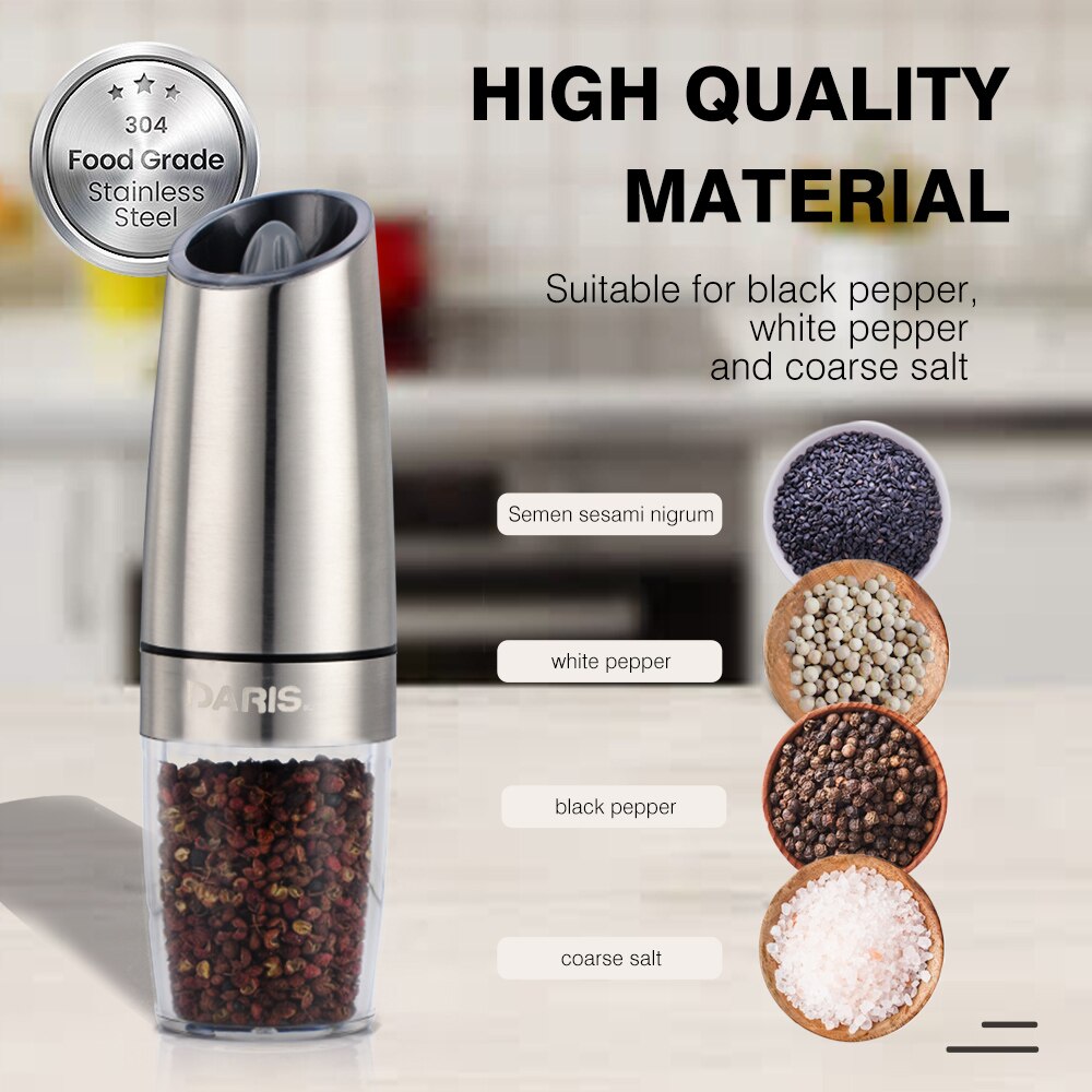 Kitchen Salt Pepper Grinder Electric Seasoning Gri... – Vicedeal