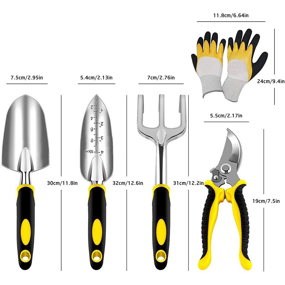 Garden Tool Set Kit 5PCS Heavy Duty Hand Trowel Tr... – Vicedeal