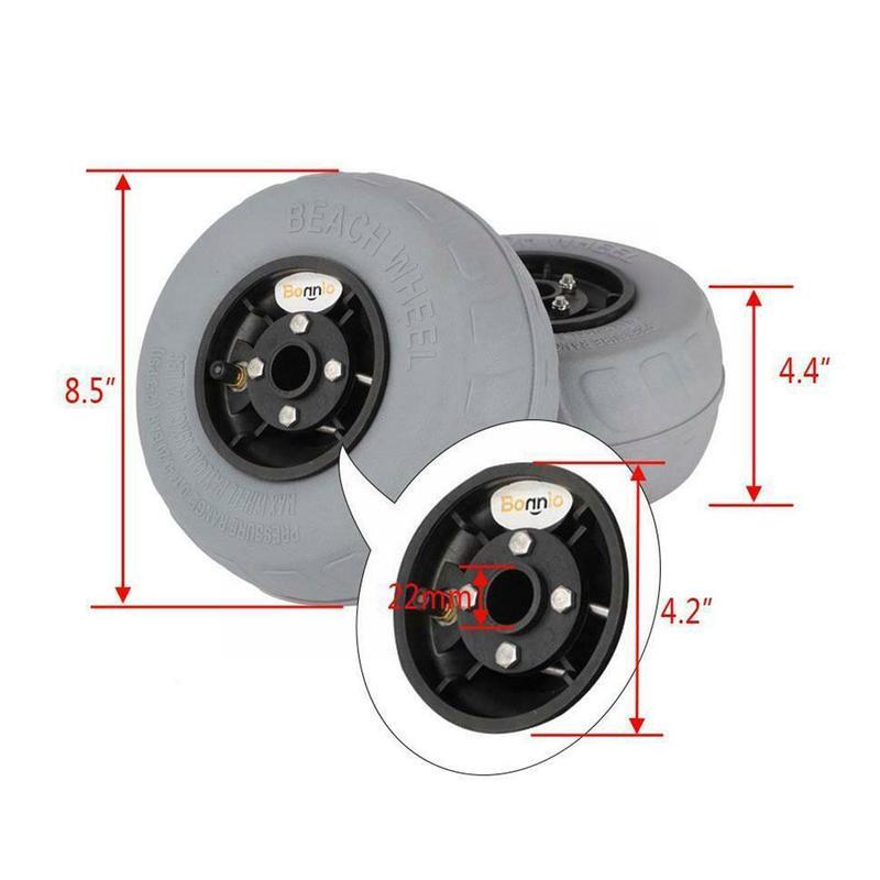 9 Inch Pu Pneumatic Tire Kayak Trolley/trolley Whe... – Grandado