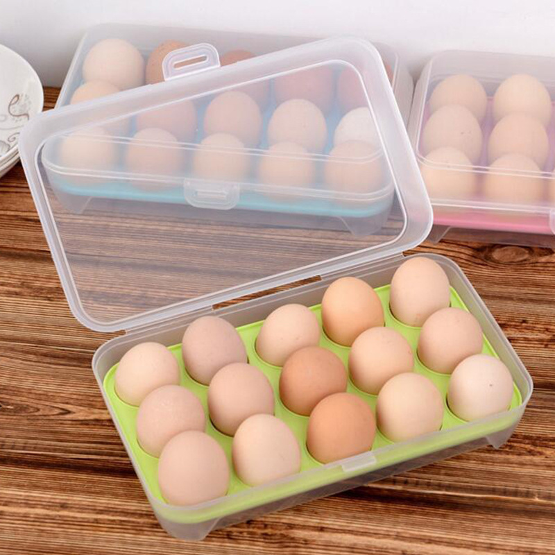 3 Pcs Egg Storage Box Egg Tray containers Kitchen ... – Grandado