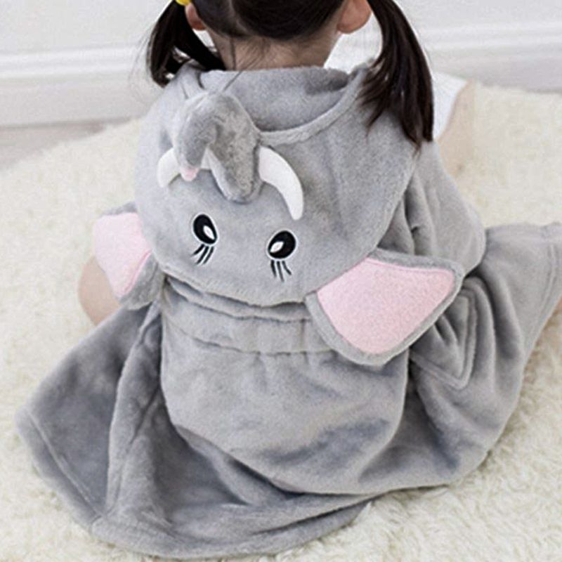 Cartoon Children's Robe Flannel Girls Flannel Bath... – Vicedeal