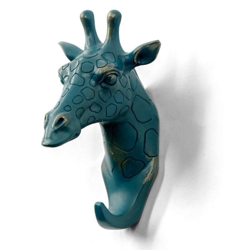 Giraffe Head Single Wall Hook/Hanger Animal Shaped... – Grandado