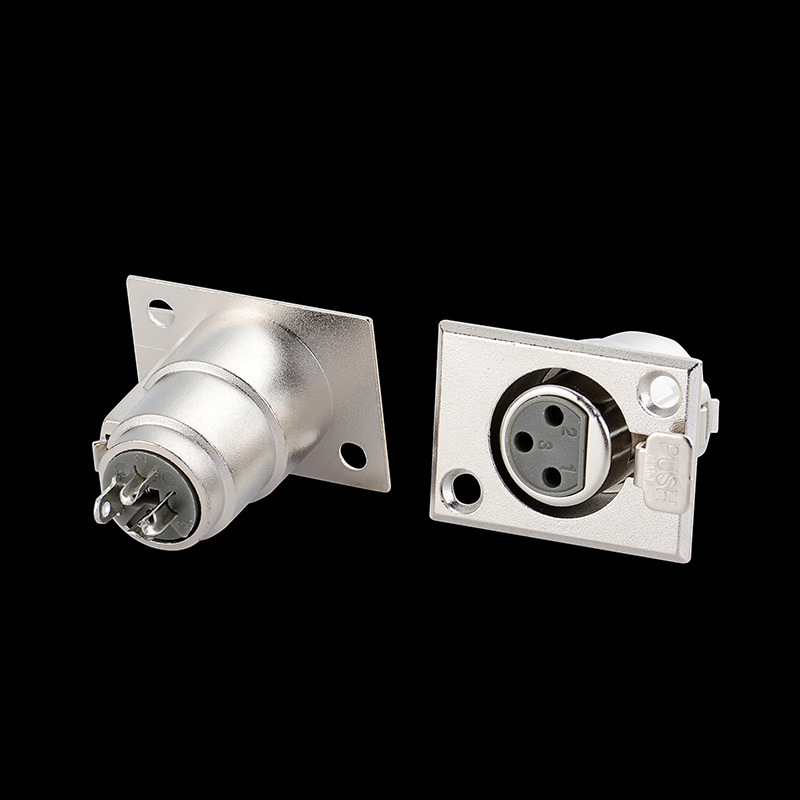 LEORY 1 Pcs Metal 3 Pin XLR FEMALE Jack Socket Pan... – Vicedeal