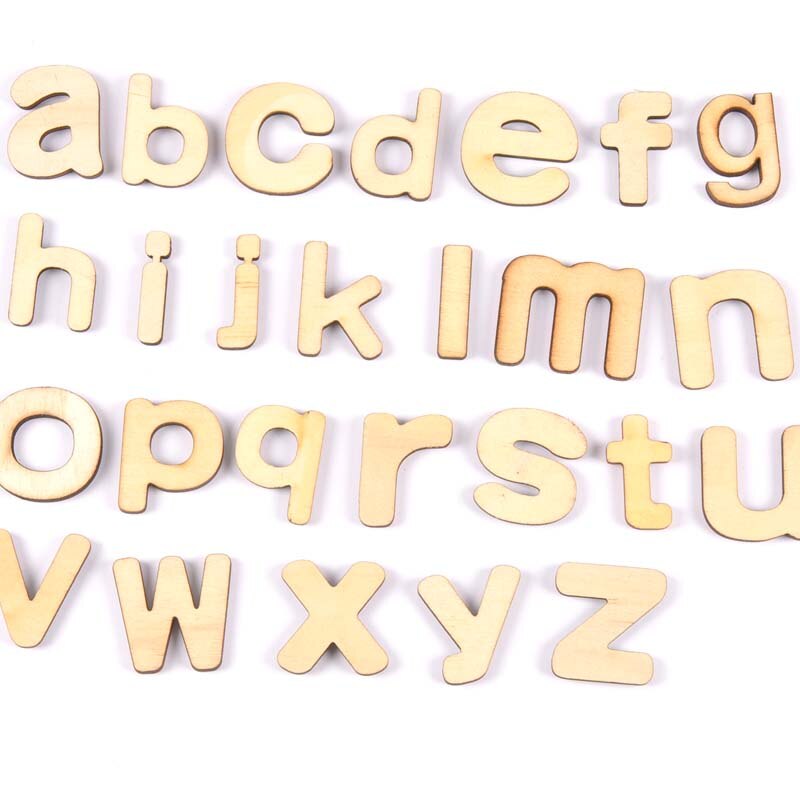 26Pcs natural lowercase Alphabet Letter Wooden Scr... – Vicedeal