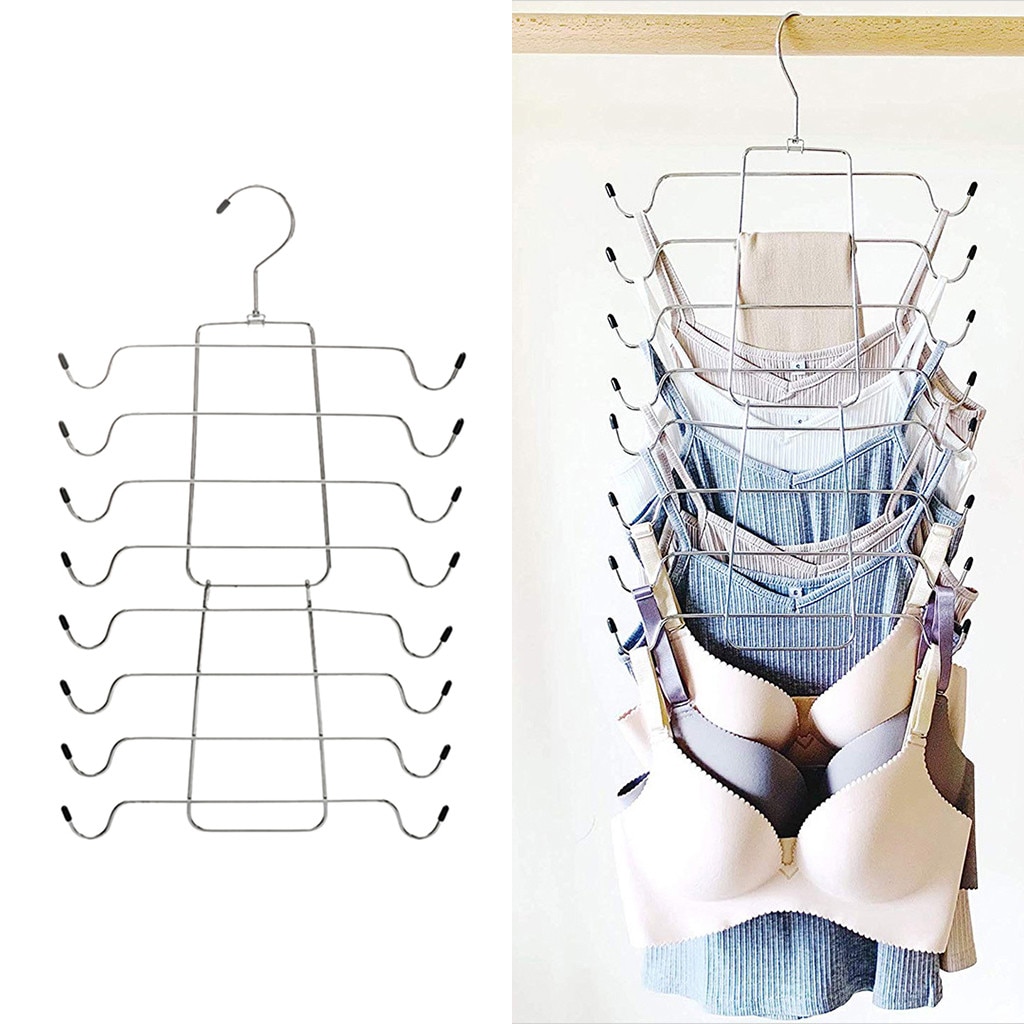8 Tier Multi-function Foldable Clothes Hanger Unde... – Vicedeal