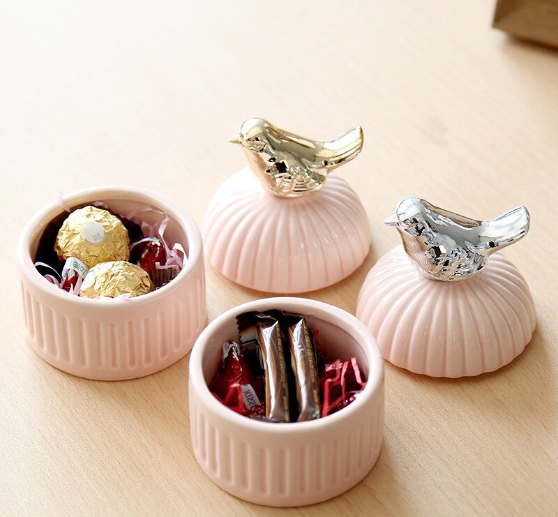 Ceramic Cute Little Animal Jewelry Box Small Bird ... – Grandado