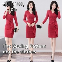 lady's dress with slim body and buttocks sewing pa... – Vicedeal