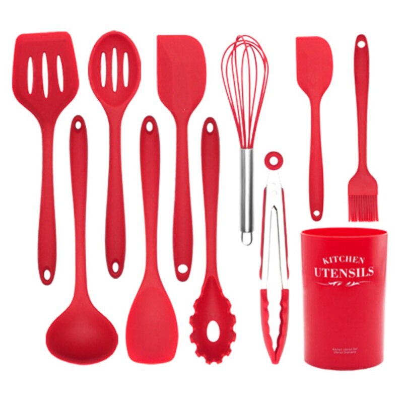 11/10 stücke Hitze Beständig Silikon Kochgeschirr ... – Vicedeal