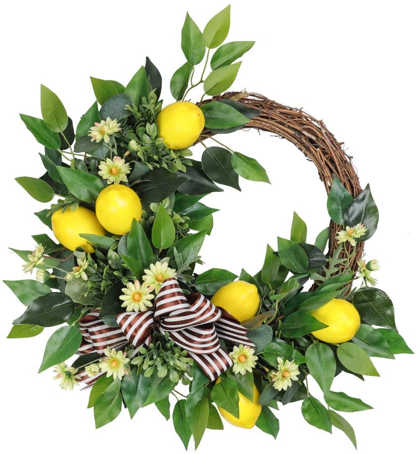 Lemon Hanging Garland Simulated Lemon Wreath Decor... – Vicedeal