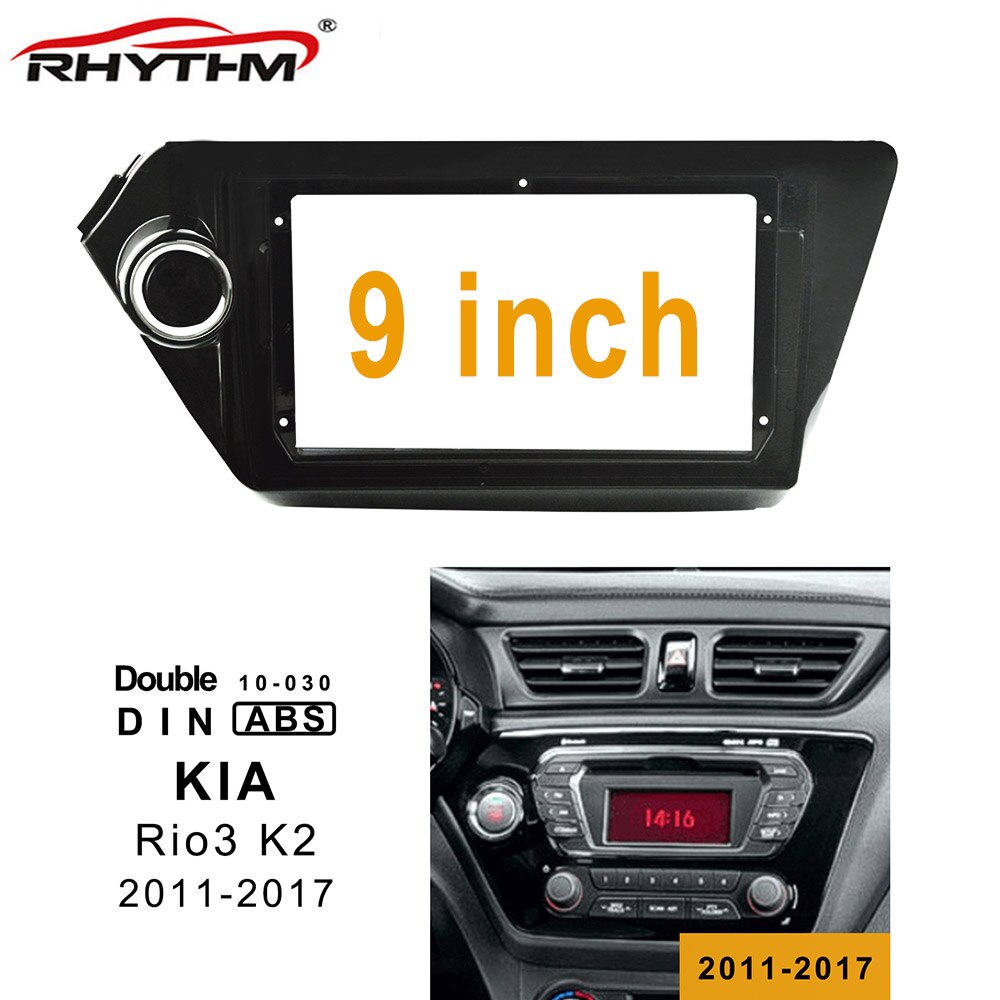 9 tommer bilradio fascia til kia rio 3 k2 stereo p... – Vicedeal