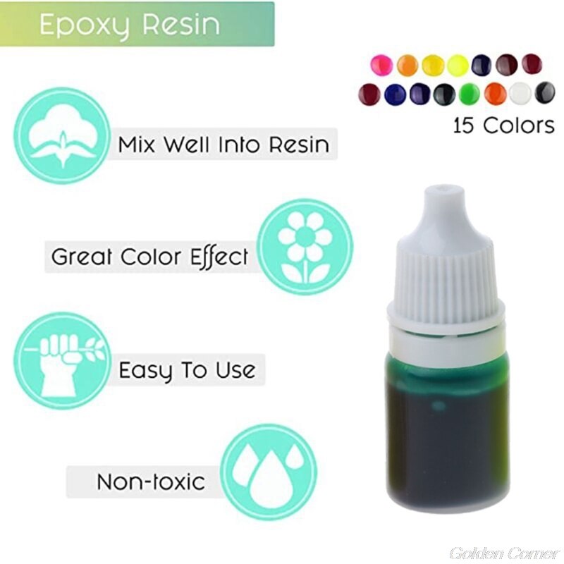 Epoxy Resin Pigment 15 Color Liquid Highly Concent... – Grandado