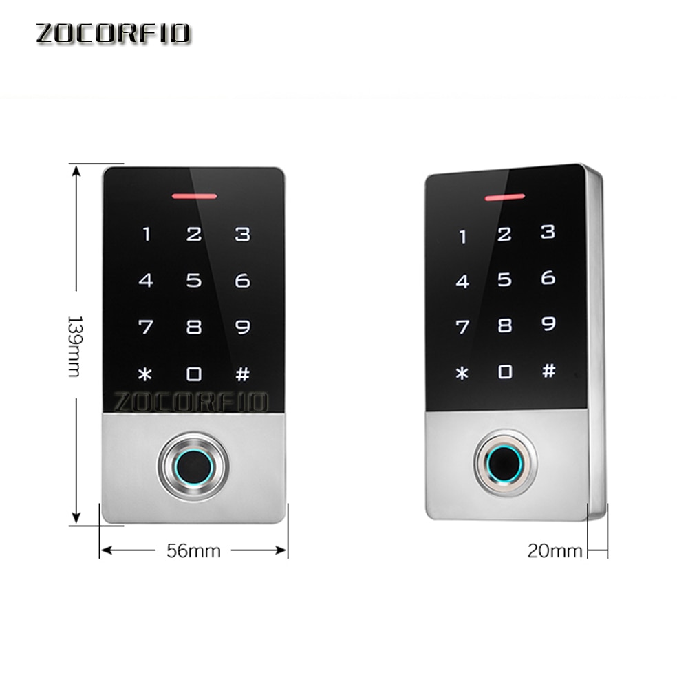 125KHZ ID Outdoor Fingerprint password keypad acce... – Grandado