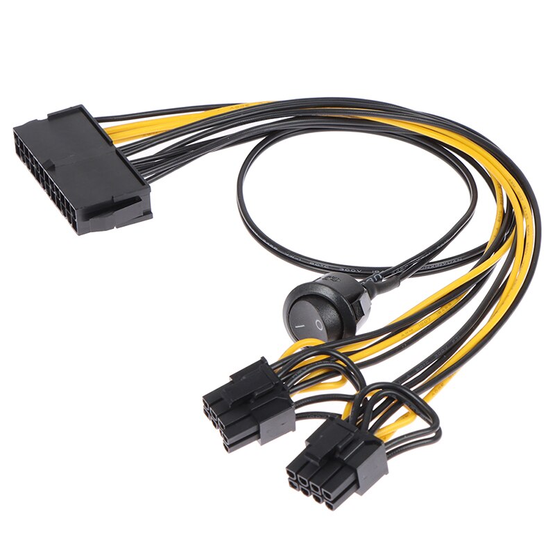 1Pc Atx Power 24Pin Naar Dual 6 + 2 Pin 8 Pin Met ... – Grandado