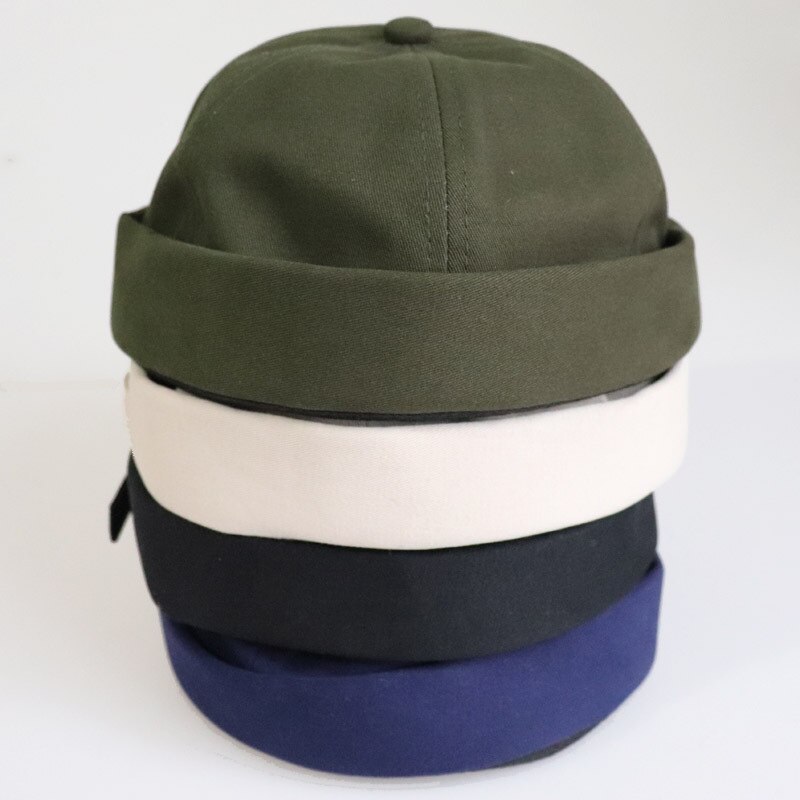 Vintage Solid Color Cotton Hat for Men Wild Melon ... – Grandado