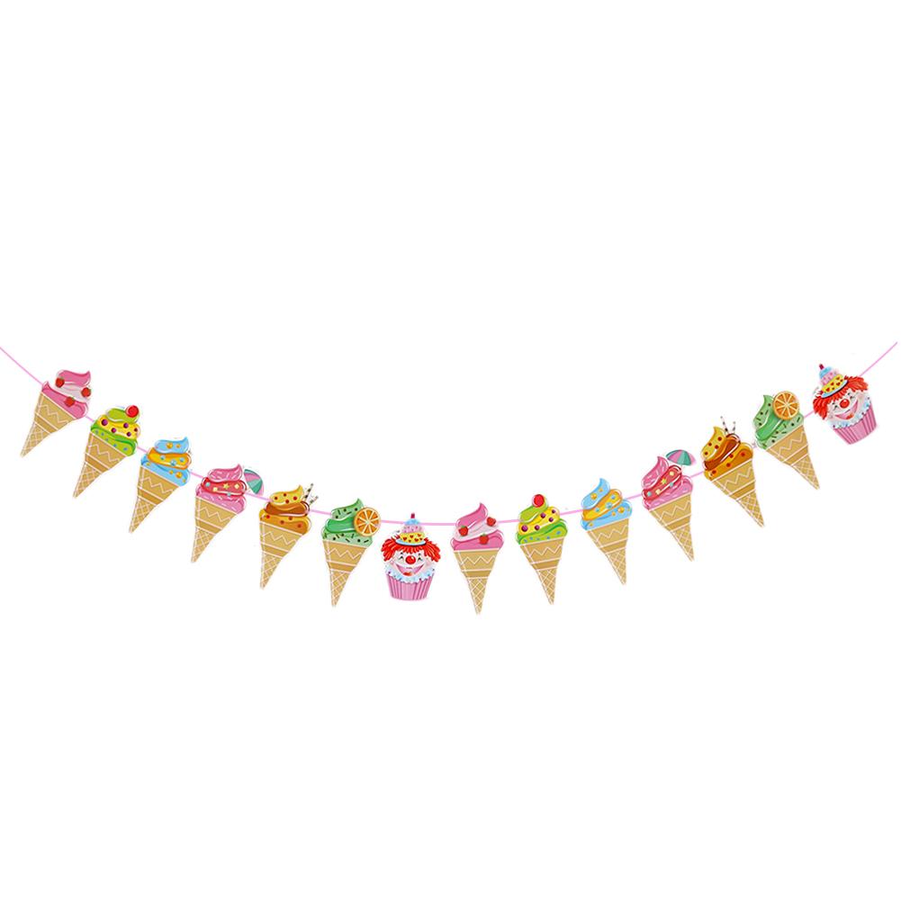 Colorful Ice Cream Popsicle Banner Bunting for Sum... – Grandado