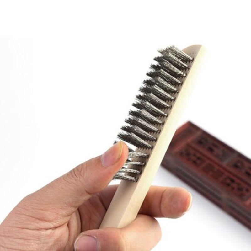 2x Stainless Steel Wire Brush Tooth Brushes Plasti... – Grandado