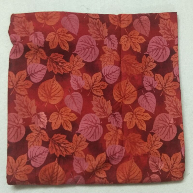 Pretty Autumn Brown Maple Leaf Printed Cotton Fabr... – Vicedeal