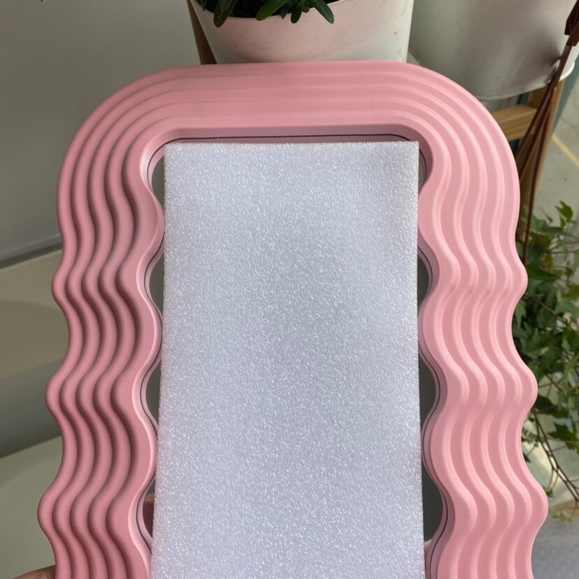 Personality Mirror Wave Mirror Desktop Makeup Mirr... – Grandado