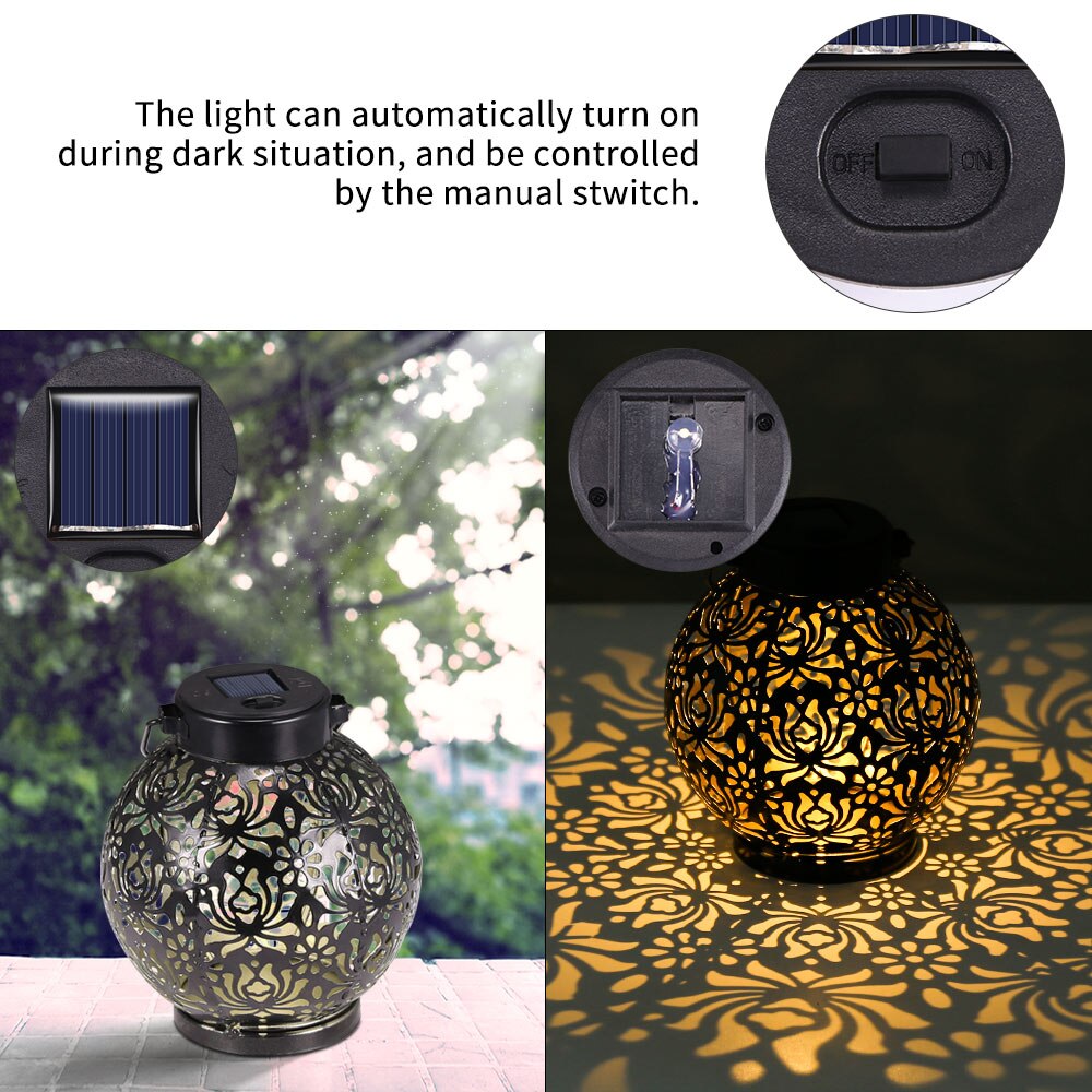 Retro Solar Lamp Solar Lantaarns Waterdicht Tuin L... – Grandado