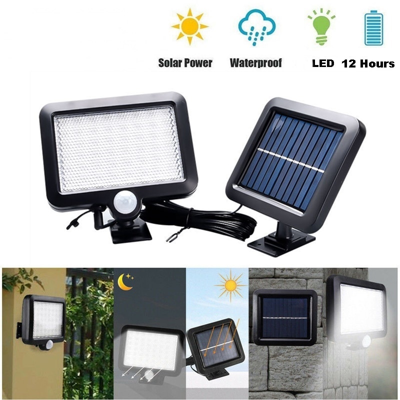 56 Led Solar Lamp Outdoor Waterdichte IP65 Pir Mot... – Vicedeal