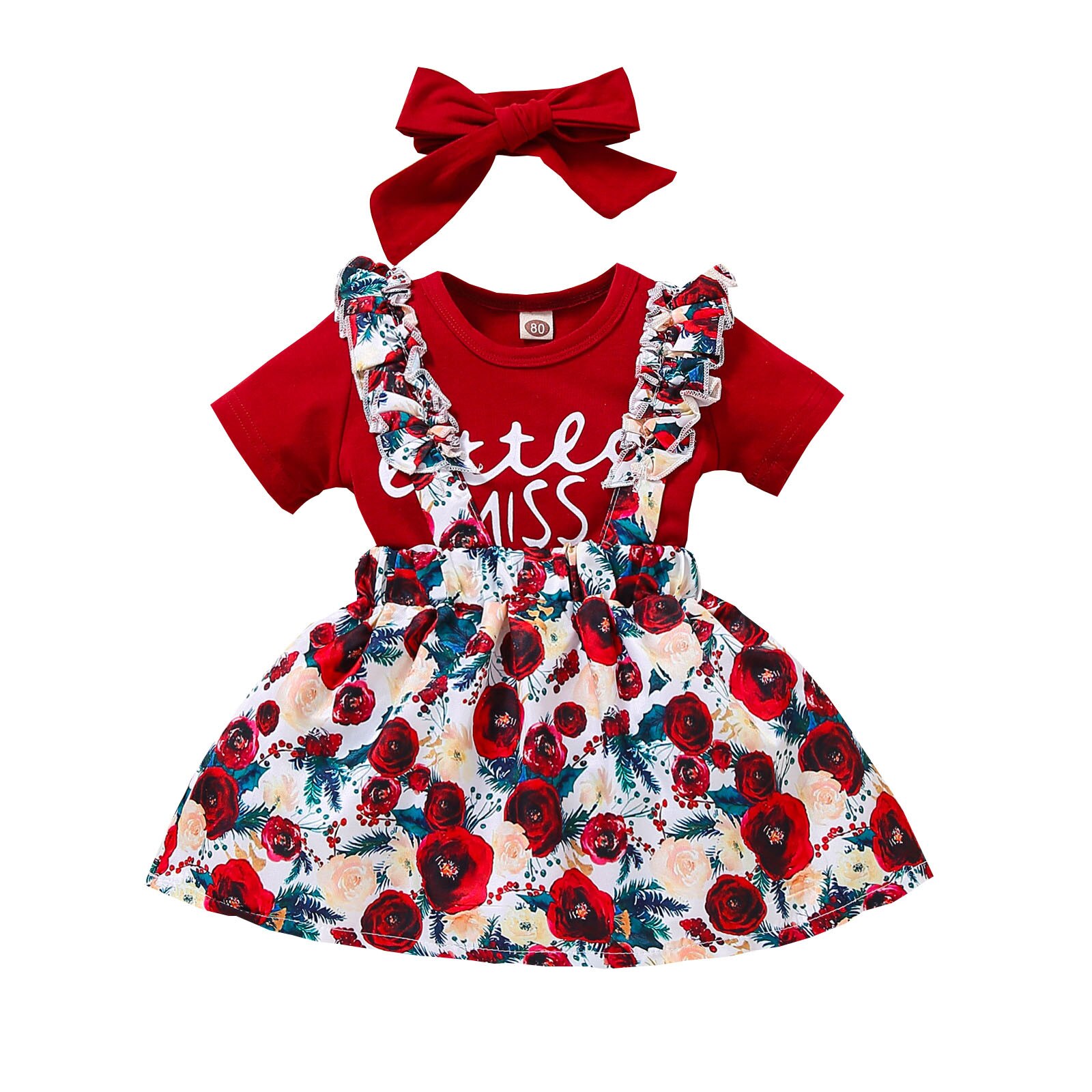 Baby Baby Meisje Brief Romper Bodysuit + Bloemen J... – Grandado