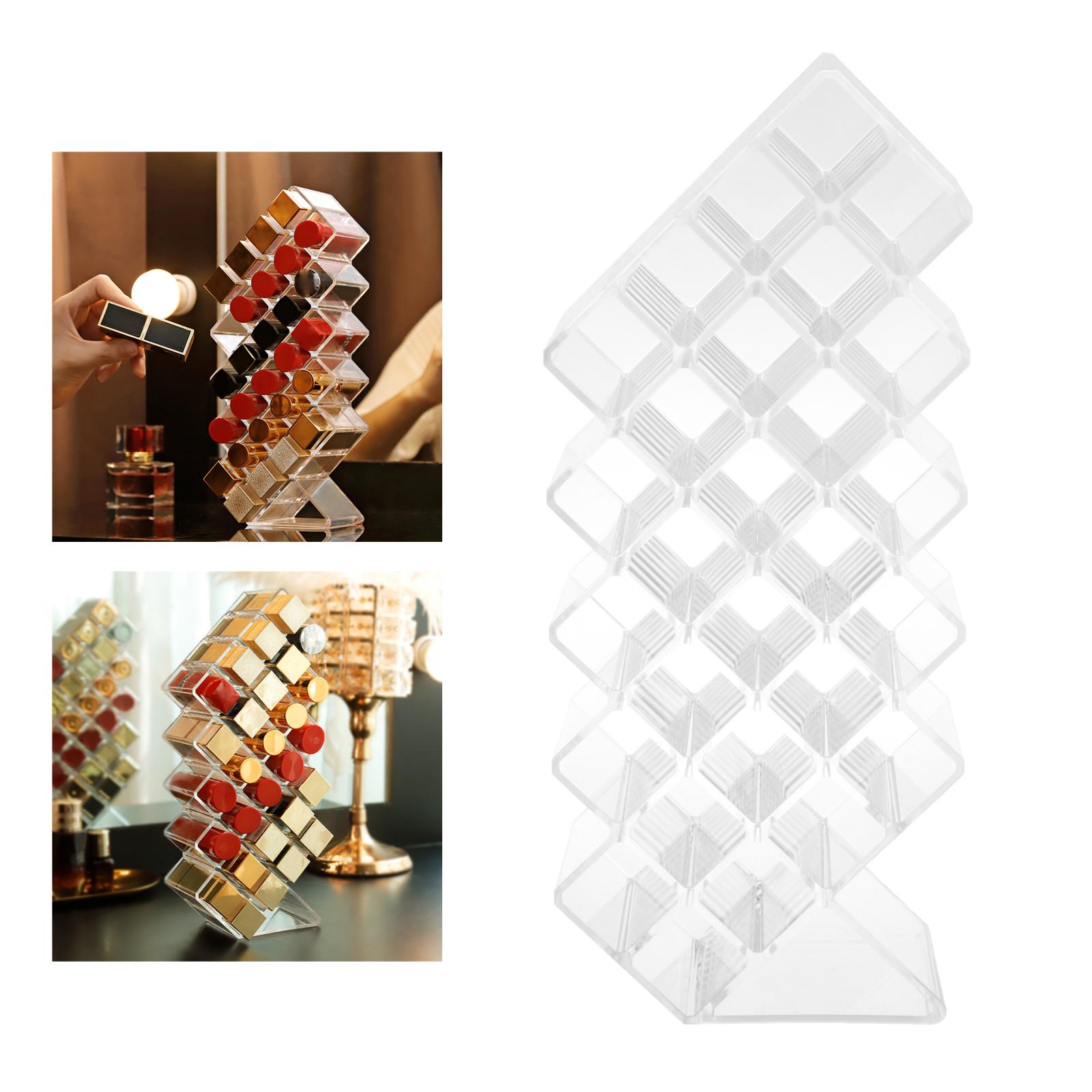 Stackable Lipstick Storage Box Transparent Makeup ... – Grandado