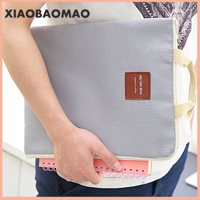 Simple A4 File Products Zipper Oxford Canvas Bag S... – Grandado