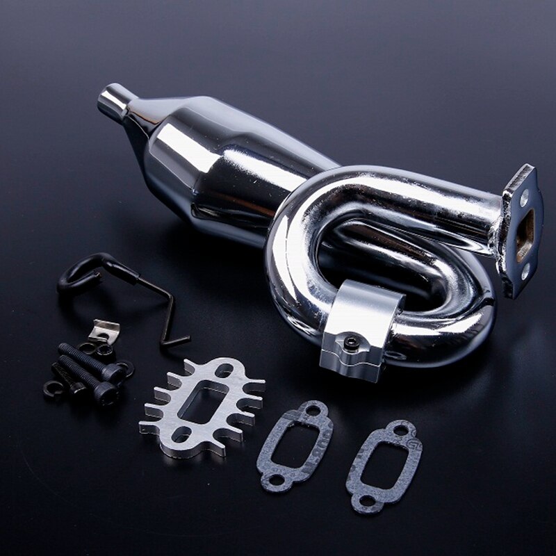 Chrome Resonant Tube Tuned Pipe Exhaust Pipe Gener... – Grandado